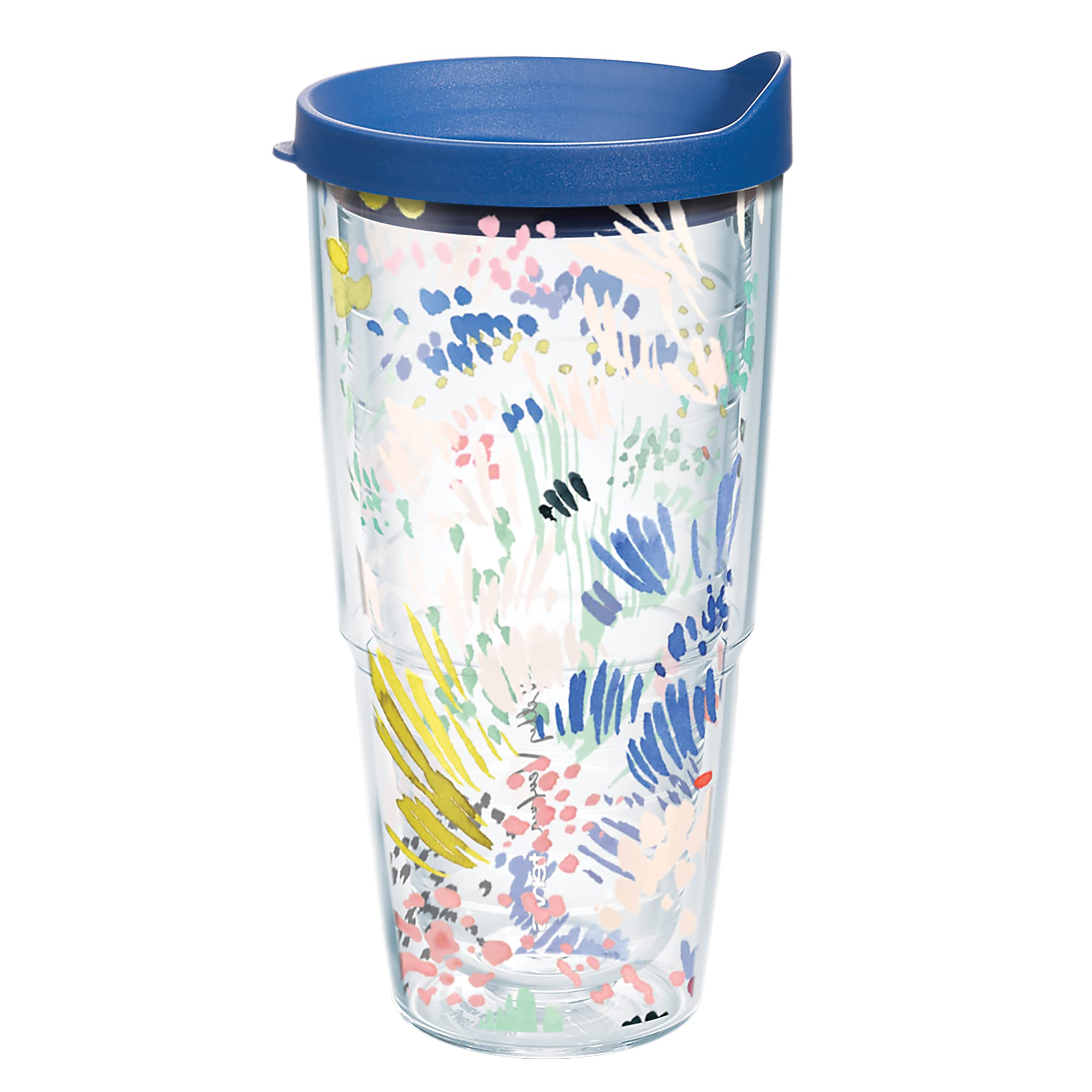 Tervis Kelly Ventura Valley Bright Made in USA Double Walled Insulated Tumbler Travel Cup Keeps Drinks Cold & Hot, 24oz, Classic