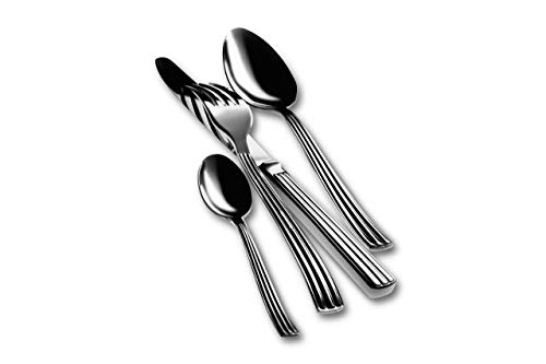 MEPRA 101922051 Sole 51-Piece Durable 18/10 Stainless Steel European Style Flatware Cutlery Set for Fine Dining, Dishwasher Safe, Service for 12