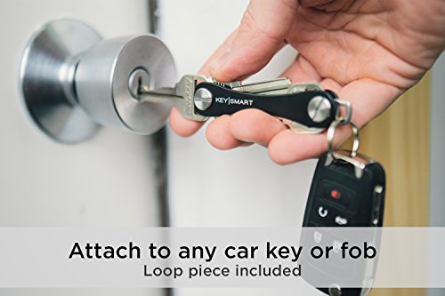 KeySmart Classic - Compact Key Holder and Keychain Organizer (up to 14 Keys, Blue)