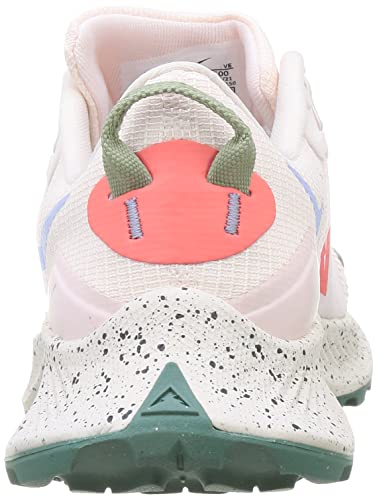 Nike Women's Race Running Shoe, Lt Soft Pink Aluminum Magic Ember Bicoastal Oil Green Phantom, 8.5