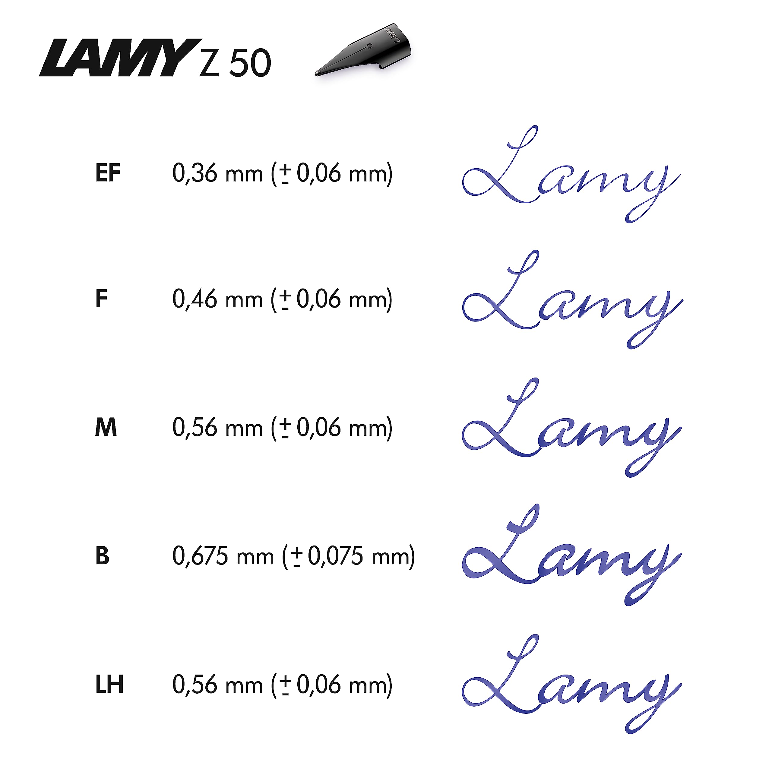 LAMY Z 50 Left-Hander Nib - Black