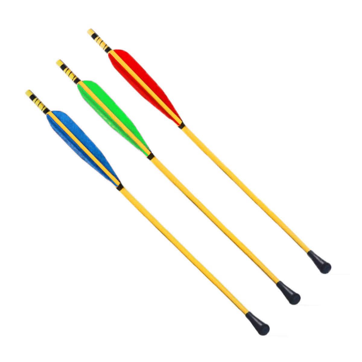 LuFOX 10pcs Soft Rubber Arrowheads Archery Hunting Game Practice Safety Arrow Tips (Black Color)