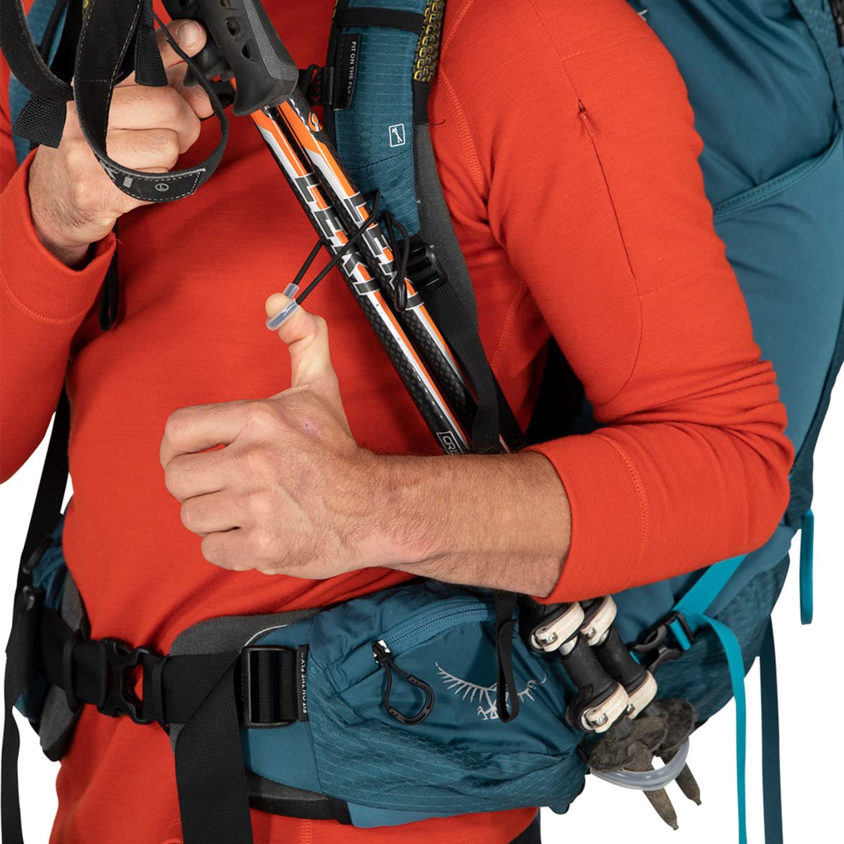 Osprey Atmos AG 50L Men's Backpacking Backpack, Mythical Green, S/M