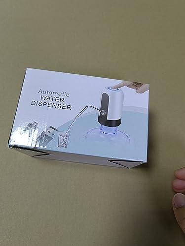 Upgraded Water Bottle Pump, GuangTouL 5 Gallon USB Charging Automatic Drinking Water Pump, Universal 2-5 Gallon Jugs Portable Electric Water Bottle Dispenser for Home Kitchen Office Camping