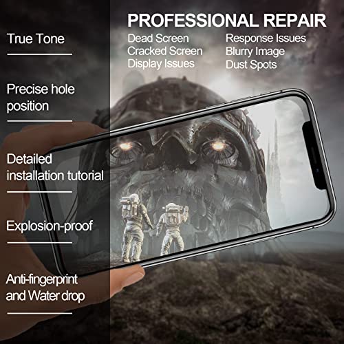 Seafree for iPhone Xs Max Screen Replacement LCD 6.5 inch 3D Touch Screen Digitizer Full Assembly Display Repair kit with Repair Tools Tempered Glass, Face ID True Tone(A1921/A2101/A2102/A2103/A2104)