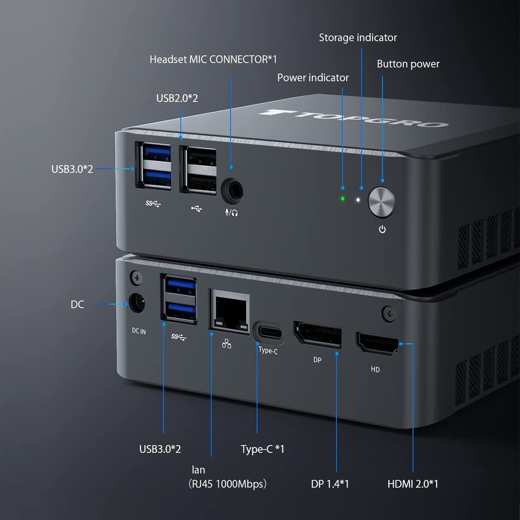 Mini Gaming PC Windows 11 Pro, 11th Intel i7-1165G7(up to 4.7GHz) Thunderbolt 4 Mini Gaming Desktop Computer 16GB DDR4 512GB M.2 NVMe SSD, 4K Triple Display WiFi 6 BT5.2 6X USB Ports