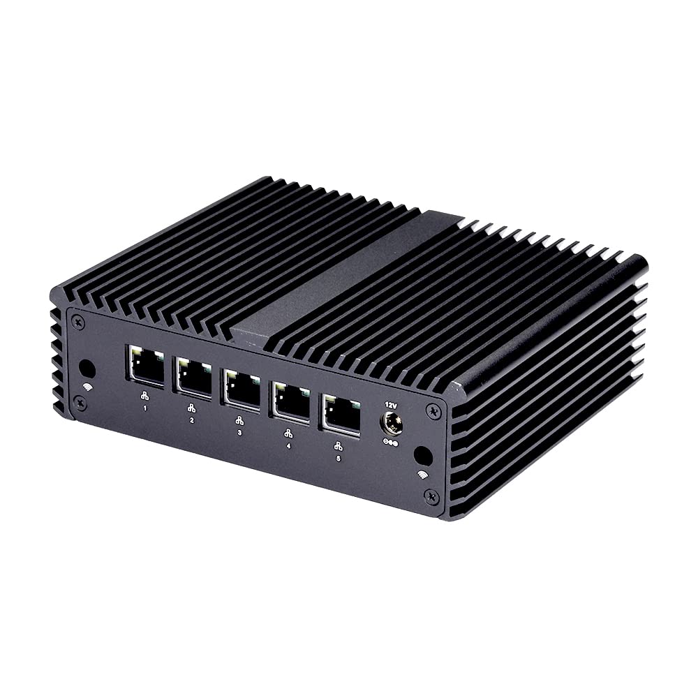 Qotom Q730G5 5 Intel I225-V 2.5G LAN Desktop Mini PC Router Celeron J4105 8G RAM 128G mSATA WiFi,Mini Computer Windows Untangle Opnsense