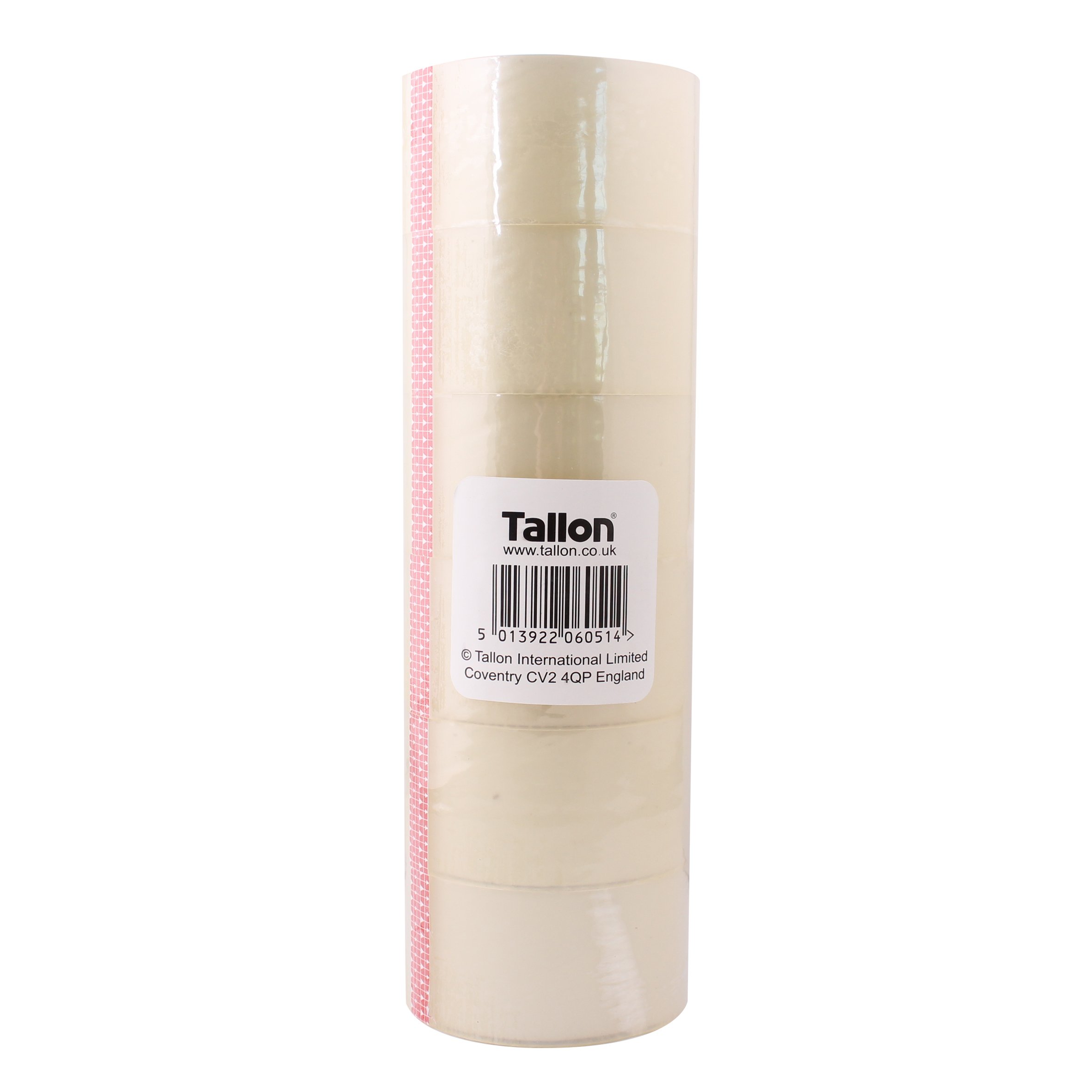 Just stationery 48 mm x 40 m Clear Tape - Clear (Pack of 6)