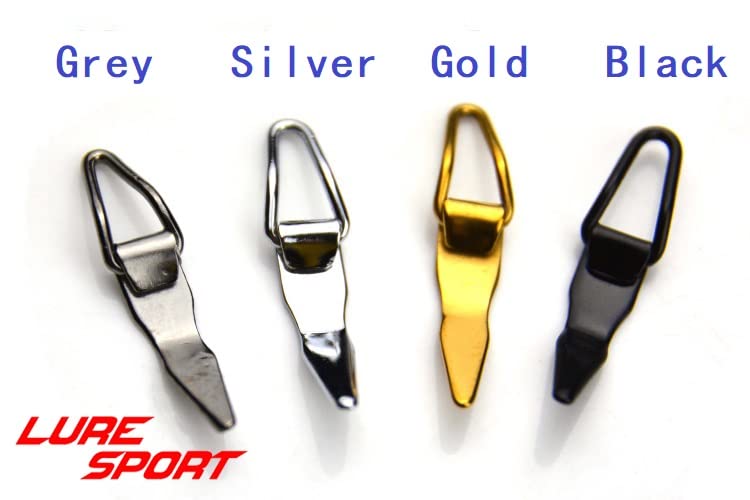 Luresport 20pcs Stainless Steel Hook Keeper for Lure Collapsible Rod Building Component Repair Fishing Rod DIY Accessory