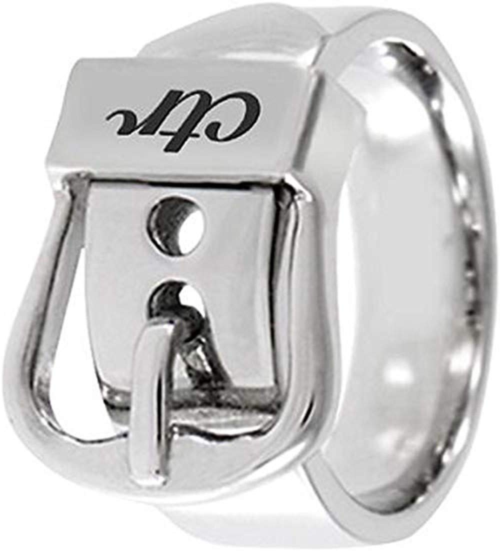 J150 Size 8 Stainless Steel Buckle Ring Mormon One Moment In Time LDS CTR