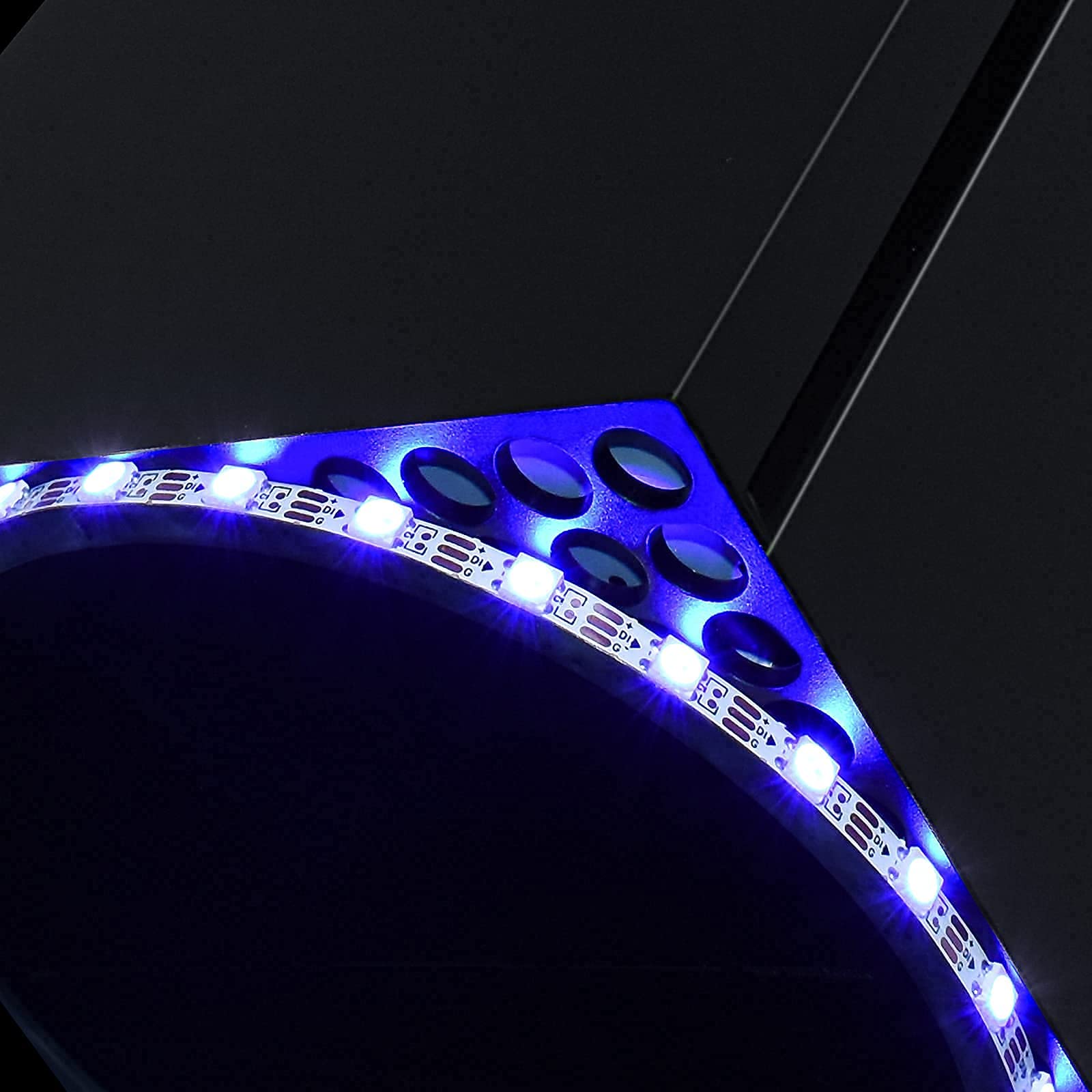 LED Tape Light for Xbox Series X Console, 5050 RGB LED Strip Light for XSX, 7 Colors 358 DIY Modes Color Changing Dimmable with IR Remote and USB Power Supply