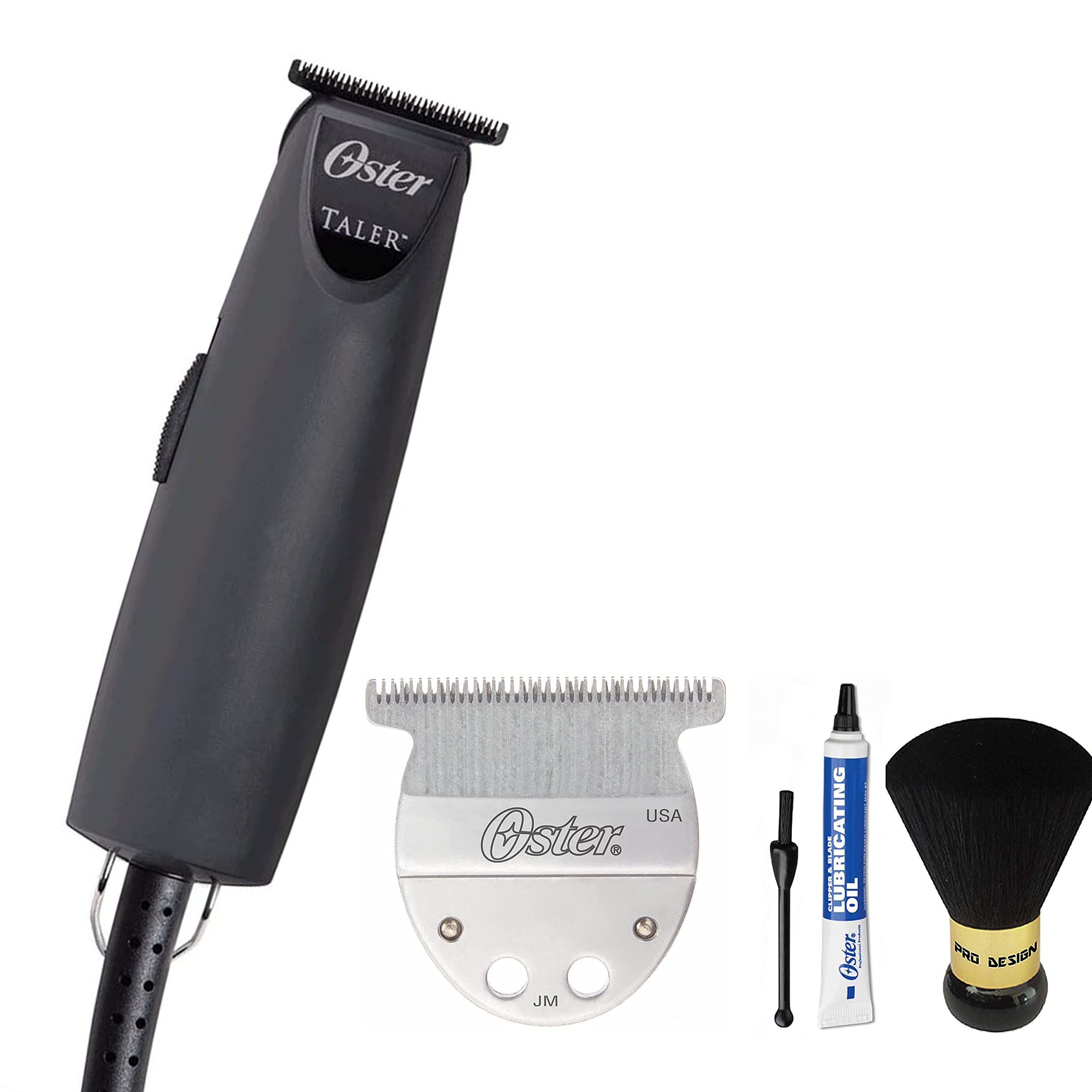 Oster Professional 76059 Taler Hair Finisher with Wide Trimmer T-Blade and Small Brush, Black