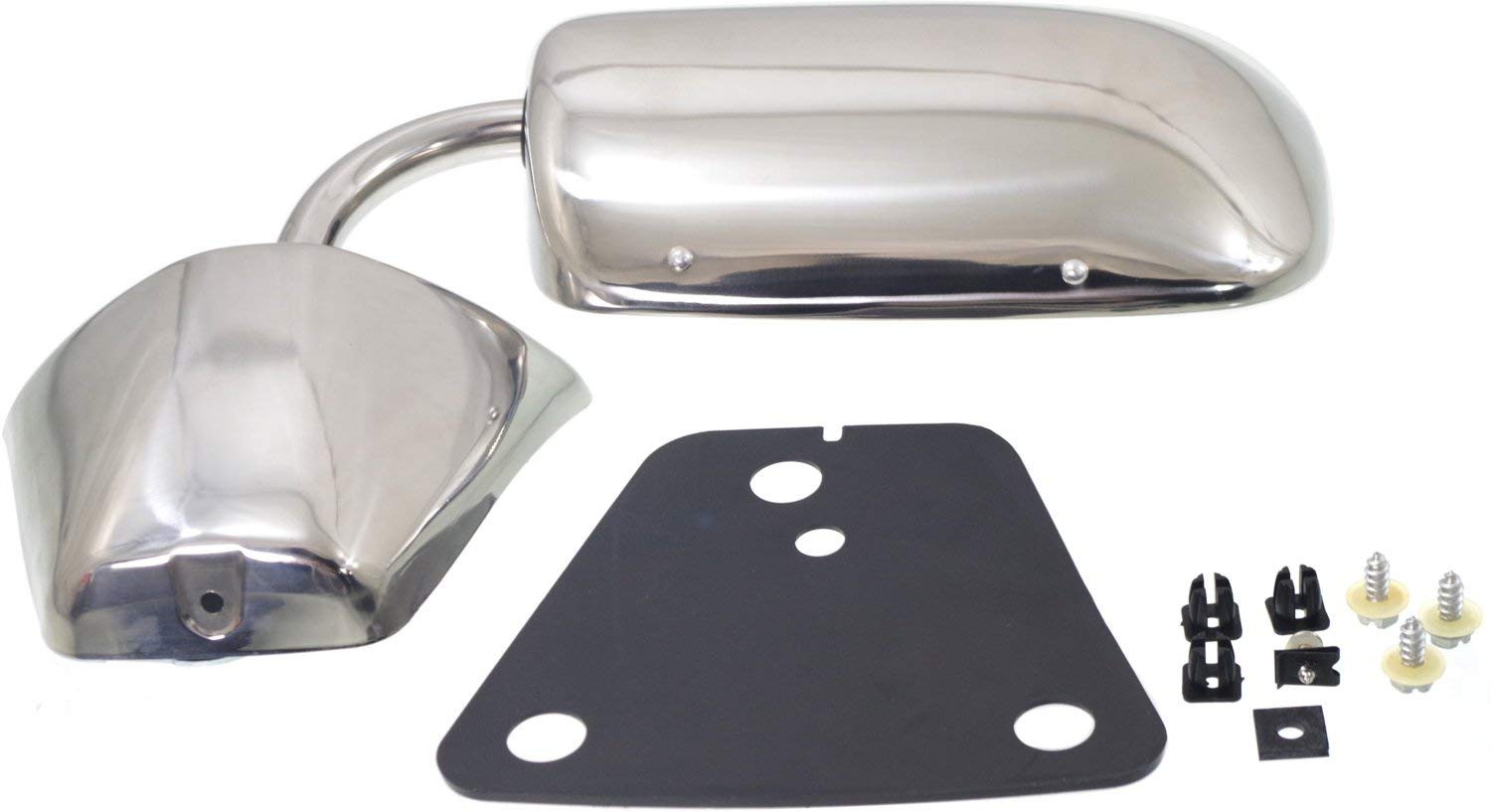 Kool Vue Mirror Set Compatible with 1973-1974 and 1987-1991 Chevrolet Blazer, 1973-1986 C10 C20 Suburban & 1975-1986 C10 Driver and Passenger Side Chrome Below Eyeline