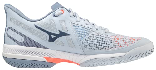Mizuno Women's Tennis Shoe, Heather-Neon Flame, 6