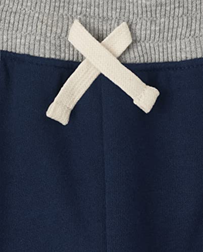The Children's Place Baby Toddler Boys Active Fleece Jogger Pants, Blue/Green/Teal 3 Pack, 5T