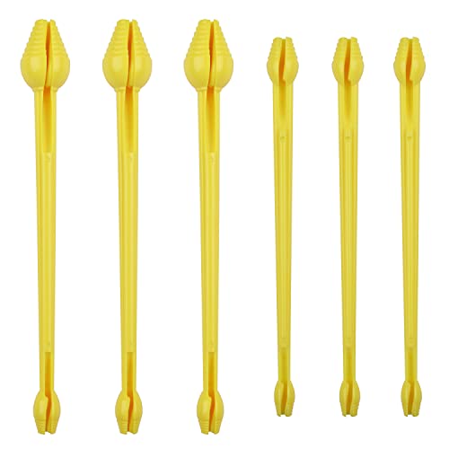 Plastic Fishing Hooks Disgorger Snelled, Fish Hook Remover Tool Fishing Gear Accessories (6Pcs, Mixed Size)