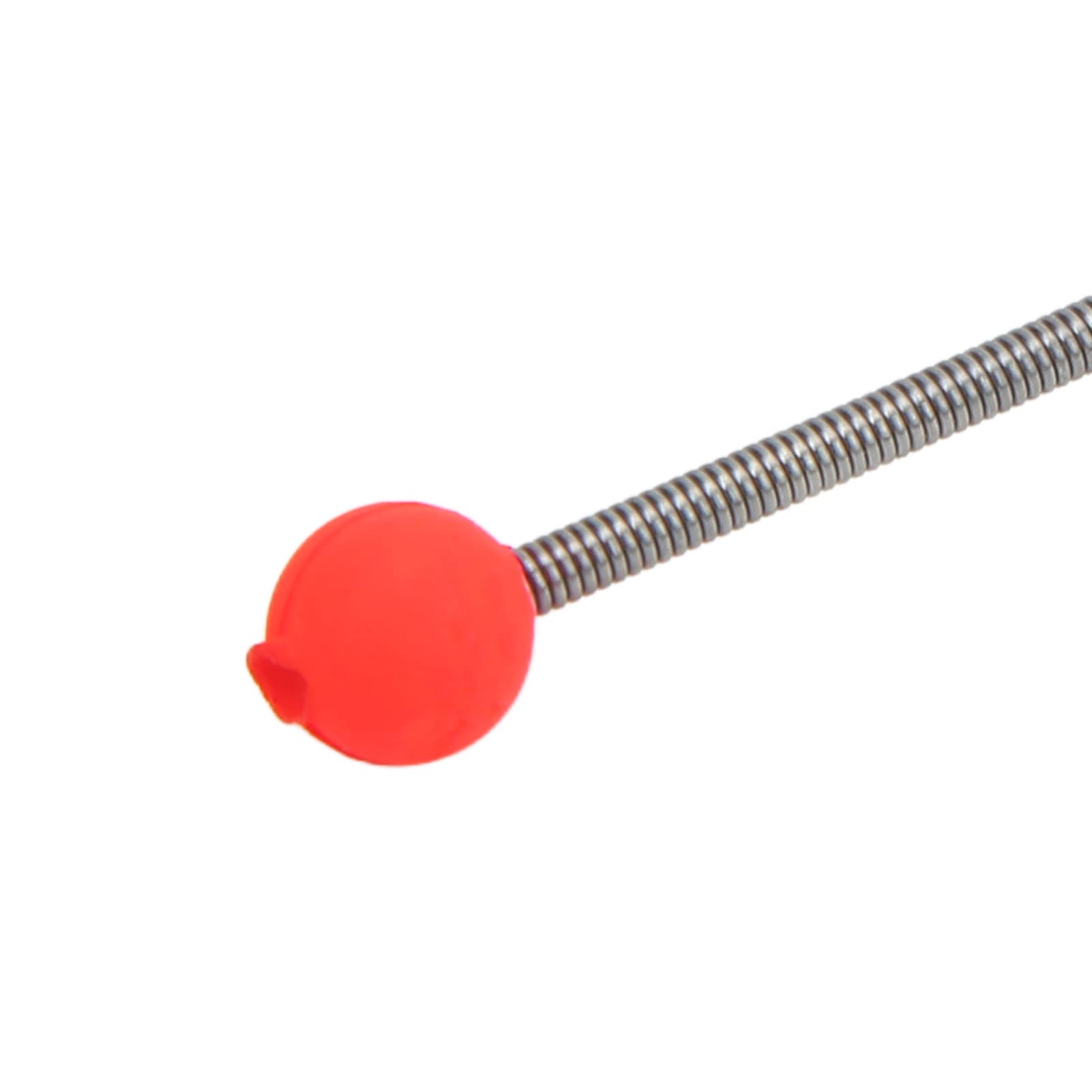 Naroote Red Ball Spring Rod Tip, High Strength Fishing Rod Spring Ball Tip 5PCS Wear Resistant for River Fishing(S)