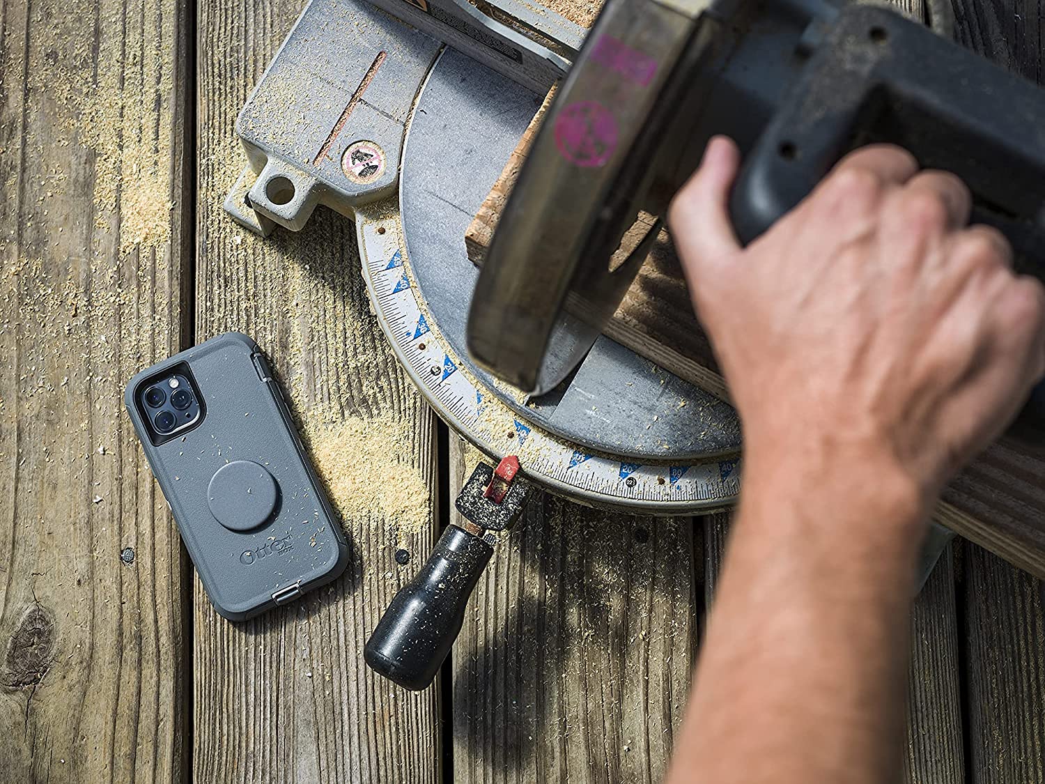 OtterBox + Pop Defender Series Case for iPhone 11 (NOT Pro/Pro Max) Non-Retail Packaging - Howler Grey