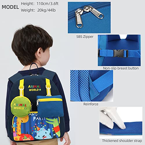 willikiva Cute Dinosaur Kids backpack for Girls Boys Preschool kids 3-5 Toddler(Lion)
