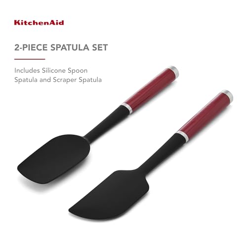 KitchenAid KQG437OHERE 2pc Silicone Spatula Set β Empire Red