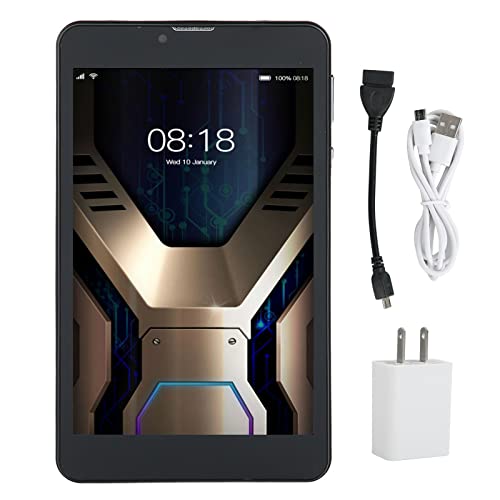Yoidesu 7 Inch Tablet, Kids Tablet 2G RAM 32G ROM 5G WiFi Dual Band, Calling Tablet PC for 10 100‑240V (US Plug)