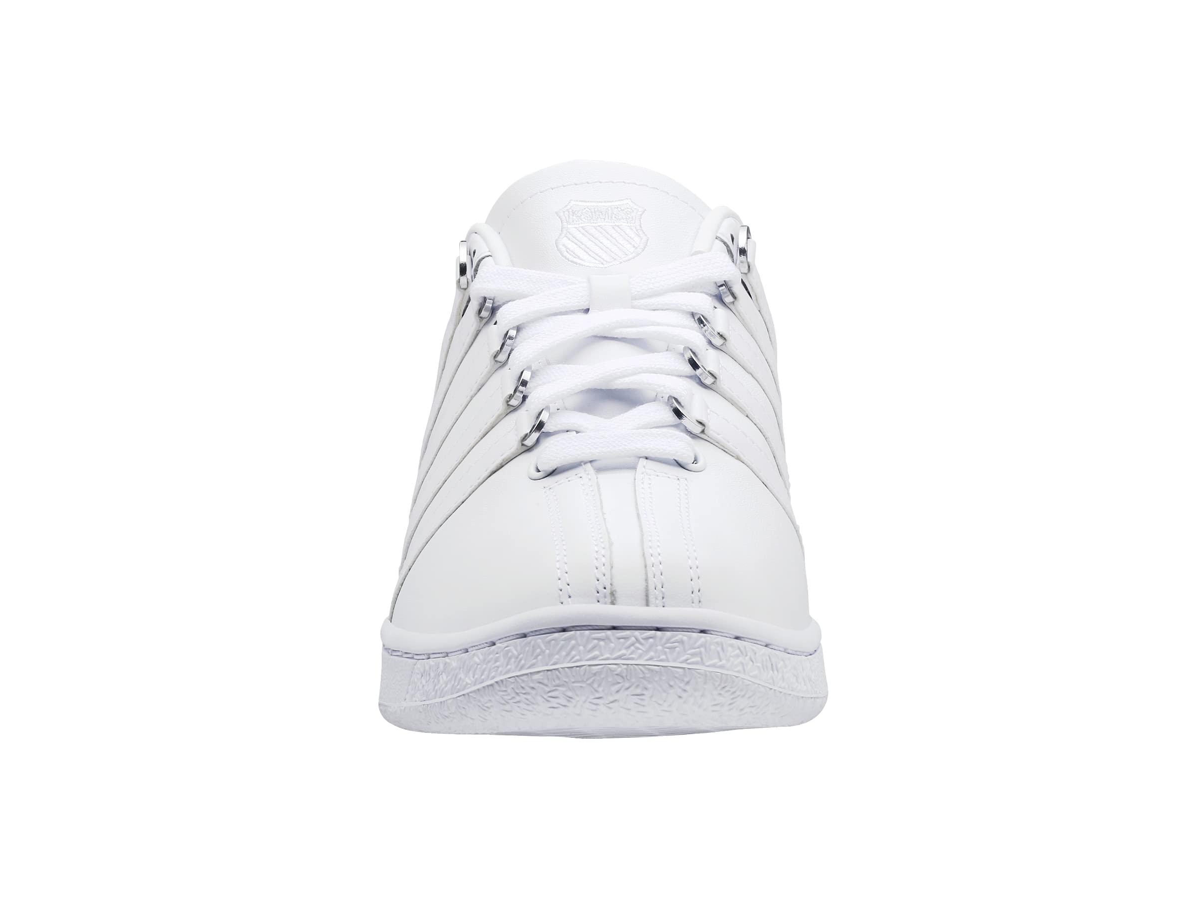 K-Swiss Women's Classic VN Leather Sneaker, White/White, 9.5 M