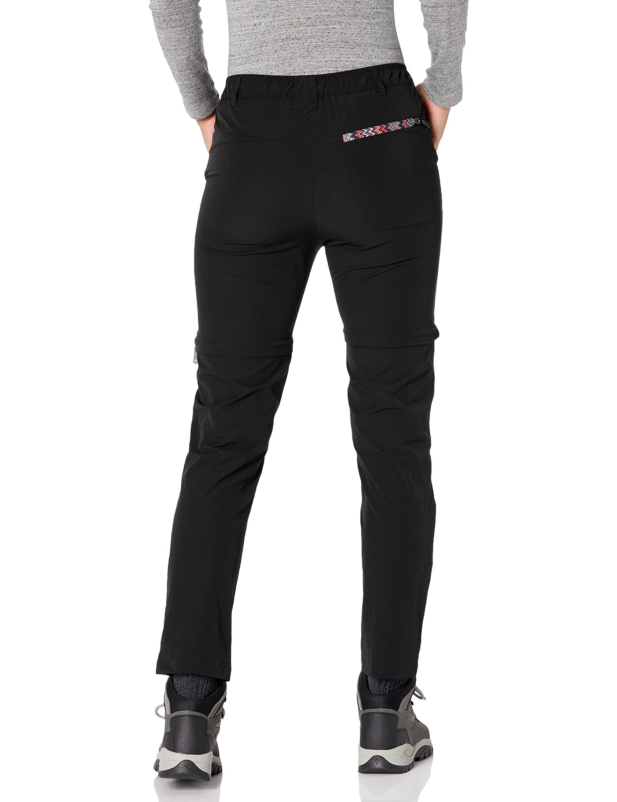 Little Donkey Andy Women's Hiking Pants Lightweight Convertible Zip-Off Pants Quick Dry UPF 50 Black Size M