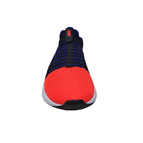 Nike Women's React Phantom Run Flyknit 2, Black/Bright Crimson, 8.5