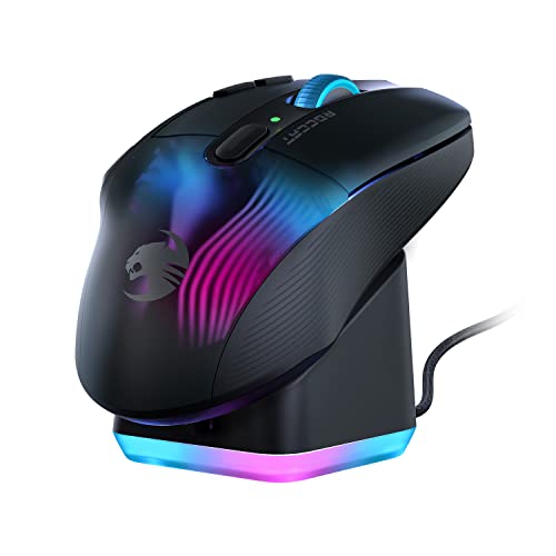 ROCCAT Kone XP Air Wireless Gaming Mouse + Magma Silent Membrane RGB Gaming Keyboard Bundle