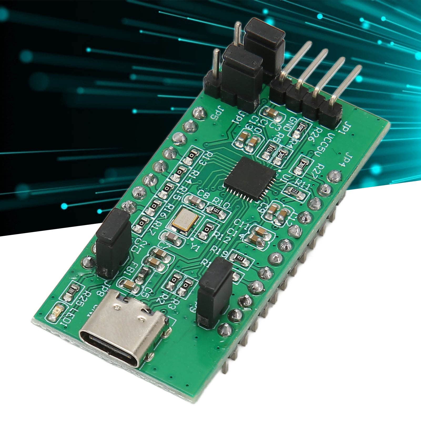VINGVO USB Download Module, High Speed Remote Wake Up USB Micro Controller Development Board Wide Compatibility for Data Acquisition
