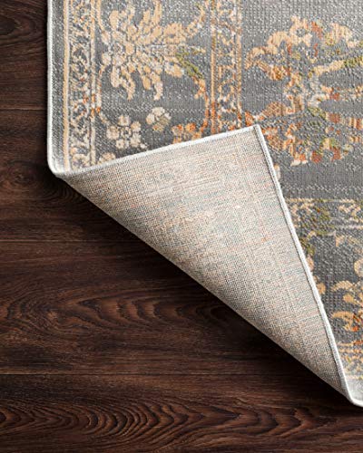 Loloi II Isadora Collection ISA-05 Silver/Silver, Transitional 8'-0" x 10'-0" Area Rug