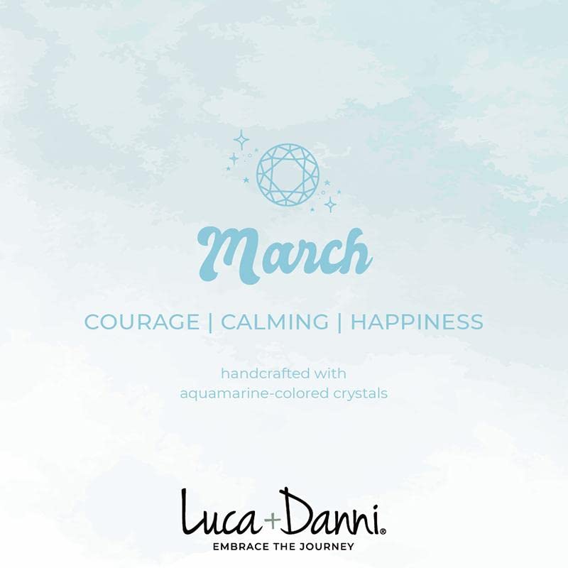 Luca + Danni March Starlight Bangle Bracelet For Women - Silver Tone Regular Size Made in USA