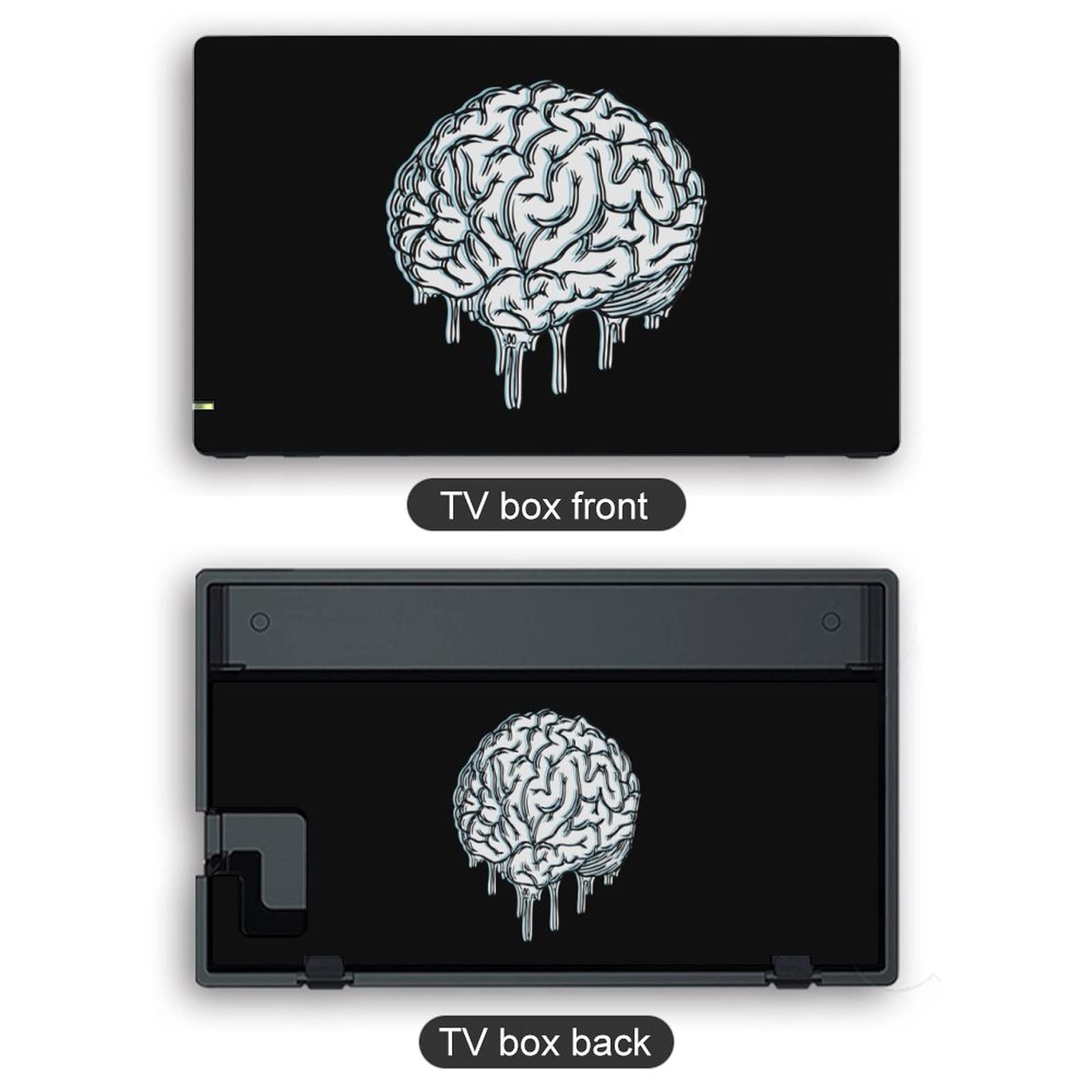 Pop Art Brain Decal Stickers Cover Set Full Wrap Skin for Switch Protection Faceplate Sticker for Switch