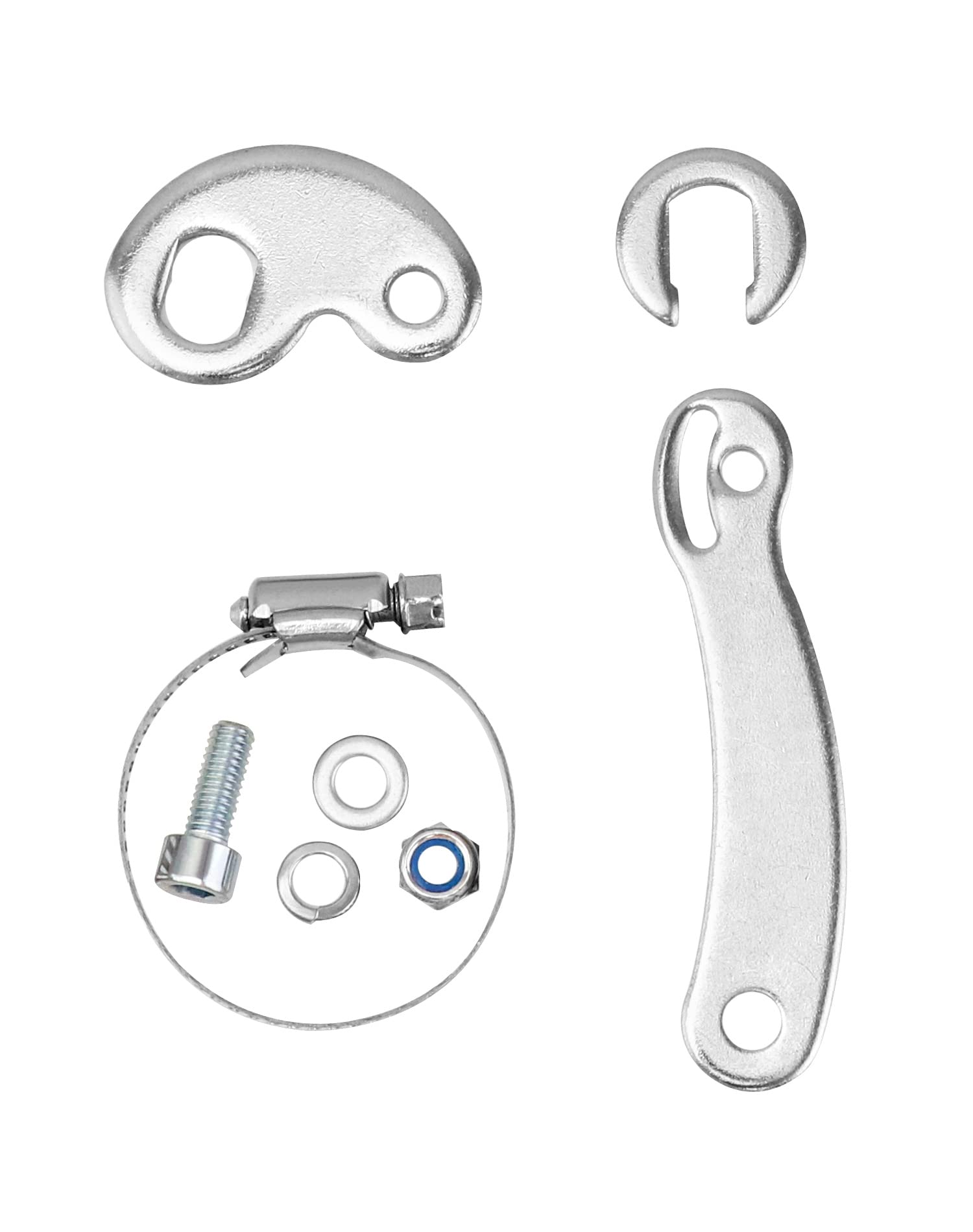 QWORK Universal Torque Arm, 2 Set Corrosion Resistance Prevent The Motor from Loosening Conversion Kit Fit for Electric Bicycle E-Bike Front or Rear
