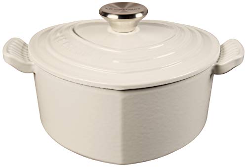Le Creuset Heart Shaped Dutch Oven With Stainless Steel Knob, 2.25 qt, White