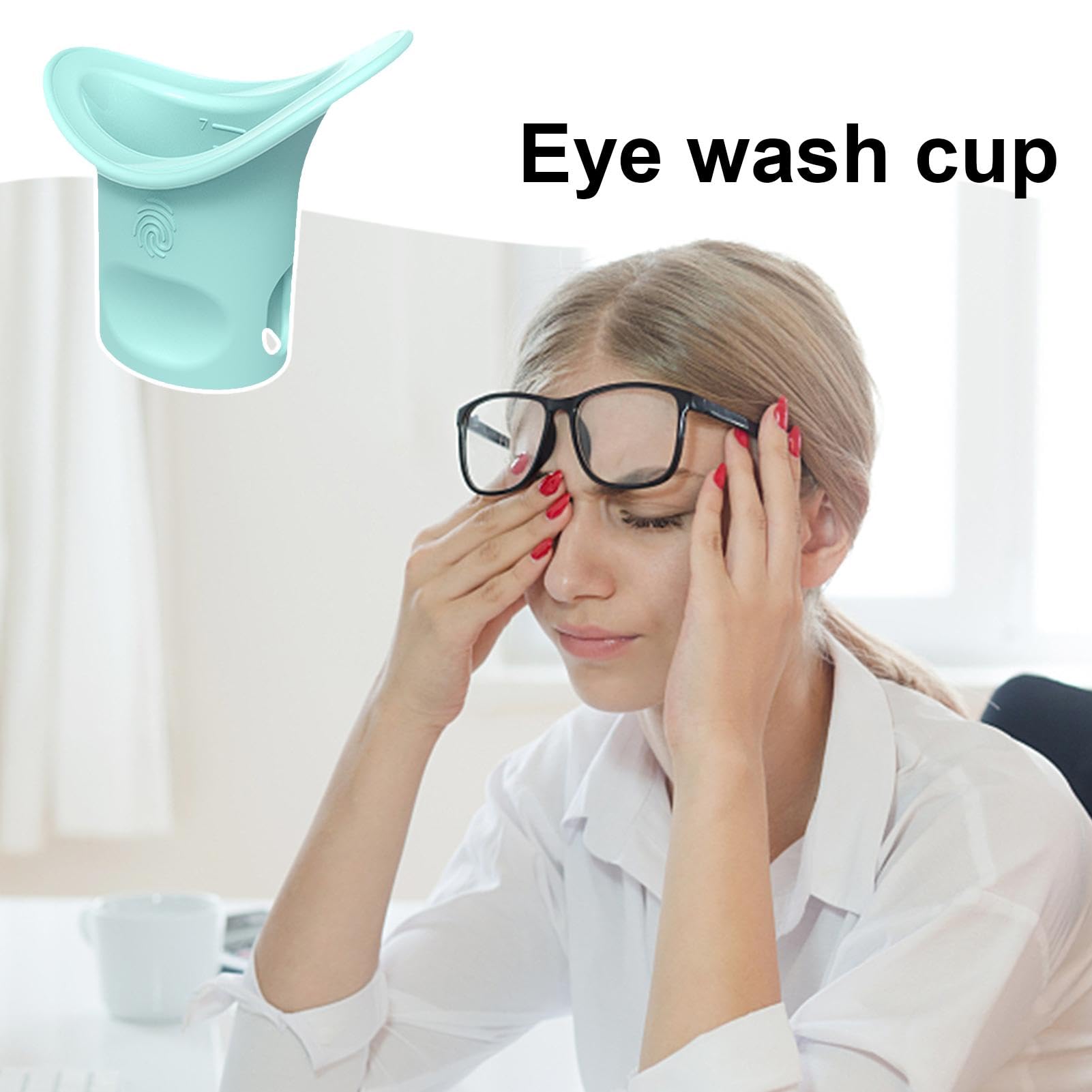 Wash Eye Cups | Soft Silicone Eye Cleansing Cup | Portable Eye Washer for Home and Travel | Effective Eye Bath for Men, Women, and Children | Gentle Eye Hygiene Solution