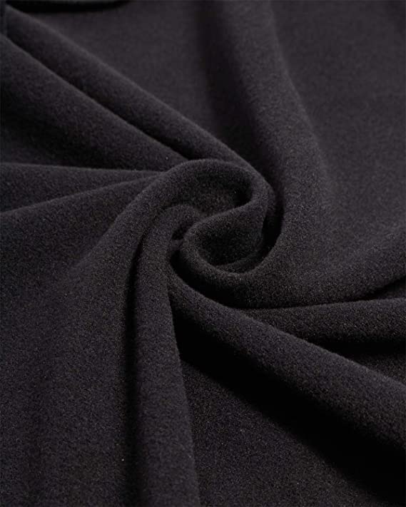 ONLY BOYS Thermal Underwear Set ? 4 Piece Brushed Fleece Top and Long Johns (2T-16), Size 6/7, Black/Black