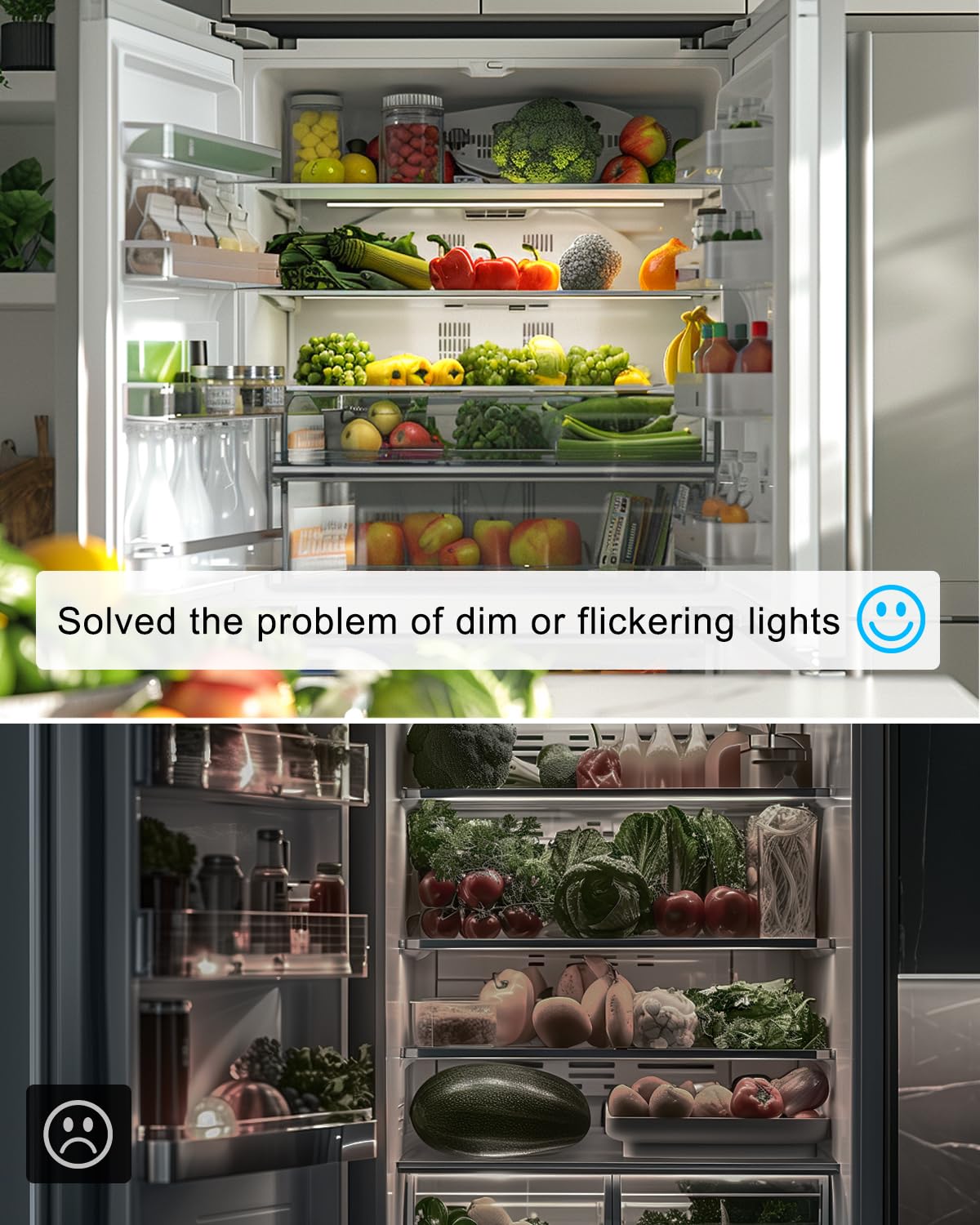 Vaticas 2 PCS Refrigerator LED Light Assembly Replace WR55X11132 WR55X25754 3033142 PS4704284 AP5646375 Fit for GE Refrigerator Light Bulb