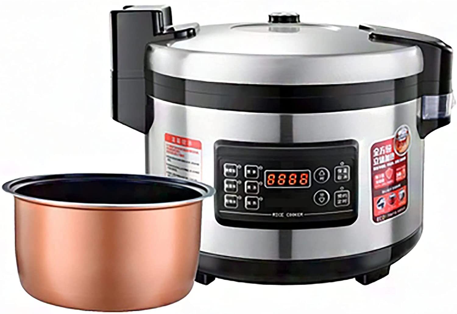 Large Rice Cooker Commercial Rice Cooker/Slow Cooker, Thicken Non-Stick Inner Pot,for Hotels,Restaurants, Canteens, Schools (20L) ()
