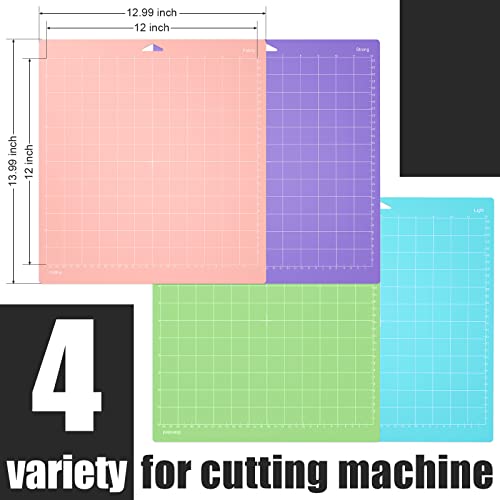 Lzerking Cutting Mat for Cricut 7 Pack Accessories and Supplies Standard Light Strong Frabic Cut Pads Cricket Cards Variety Replacement for Cut Machine Maker/Maker 3/Air/Air 2 with Scraper Pick Needle