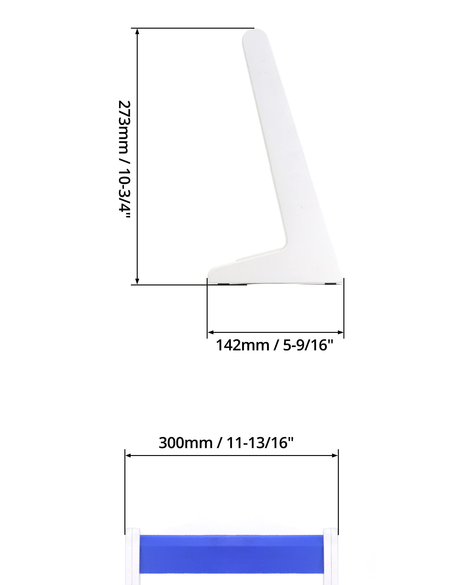 QWORK Lab Pipette Holder, Lab Linear Pipette Stand, Pipette Rack Holds Up to 8 Lab Pipettes, 1 Piece