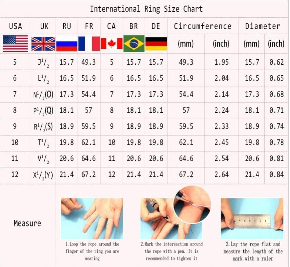 Metmejiao 18K Rose Gold Plated CZ Crystal Square Simulated Diamond Engagement Ring Promise Rings for Women (US Code 9)
