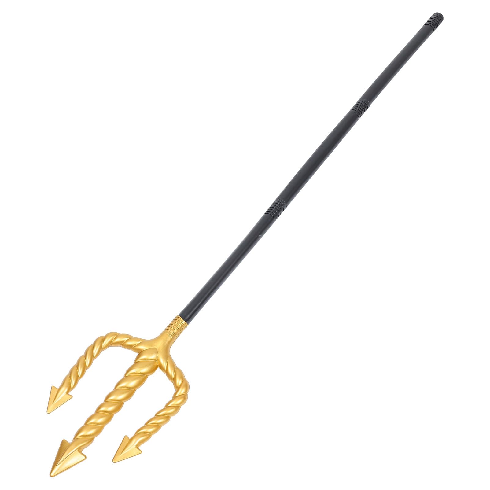 MAGICLULU 1Pcs King Trident Costume Halloween Gold Trident Prop for Masquerade Party Favors