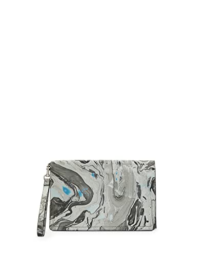 Lucky Zira Clutch, Marble Blue