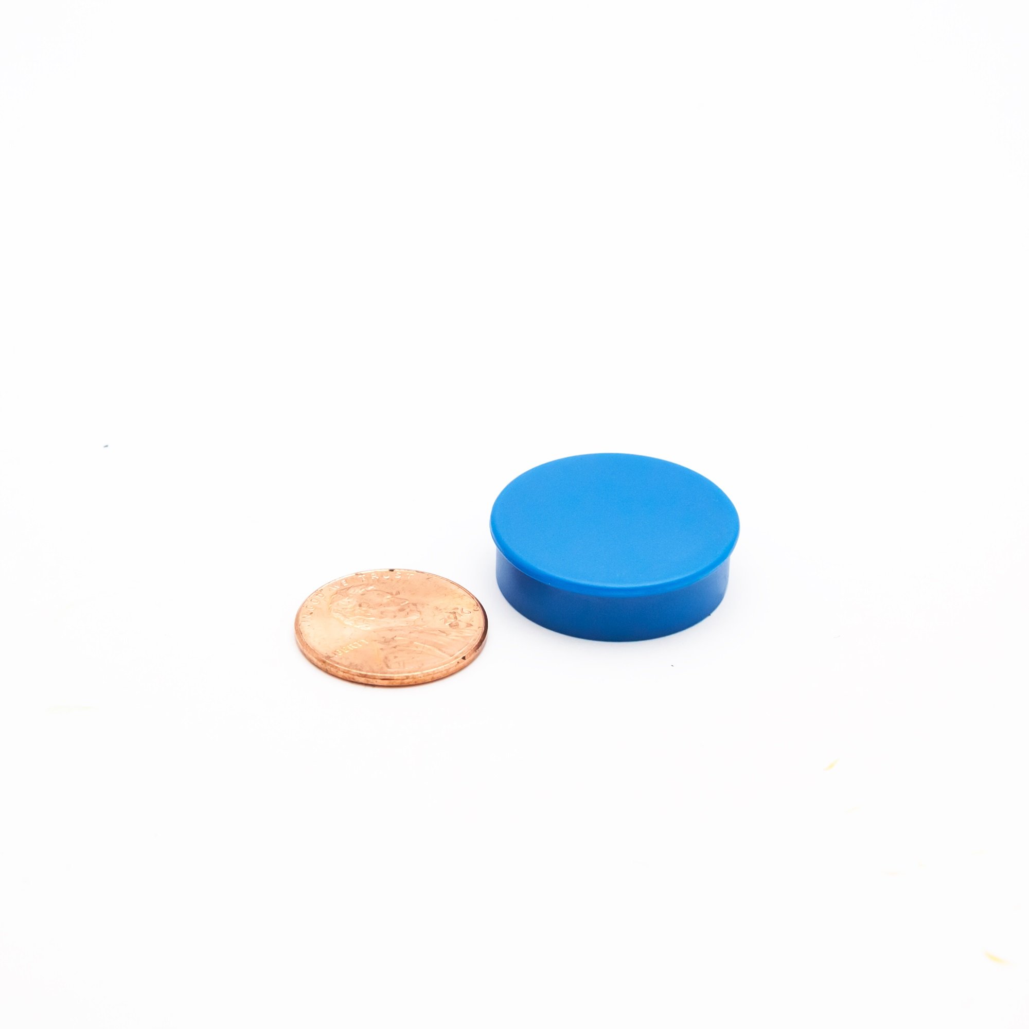 Round Fridge Magnets, Button Shaped, Small Colorful Magnetic Discs for Kitchen, Cabinet or Classroom, Perfect Whiteboard Supplies for Teachers - Bullseye Office