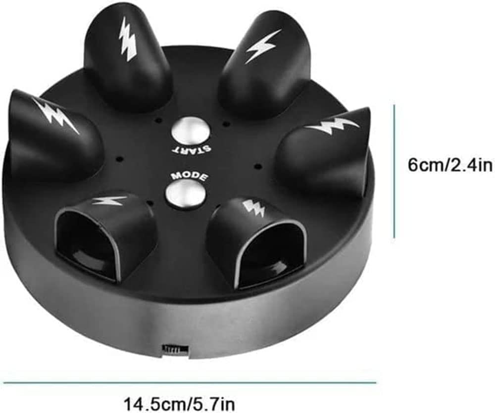 Shock Roulette Party Game - Electric Finger Lie Detector, Interesting Polygraph Party Game Toy, Finger Shock Game for Family Party, Finger Shock Roulette,Decompression Funny Toy for 2-6 Palyers