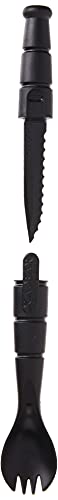 Ka-Bar Tactical Spork (Spoon Fork Knife) Tool 9909 Black, 1 Pack