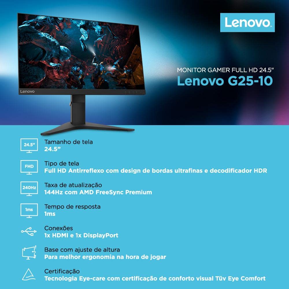 Lenovo G25-24.5 Gaming Monitor