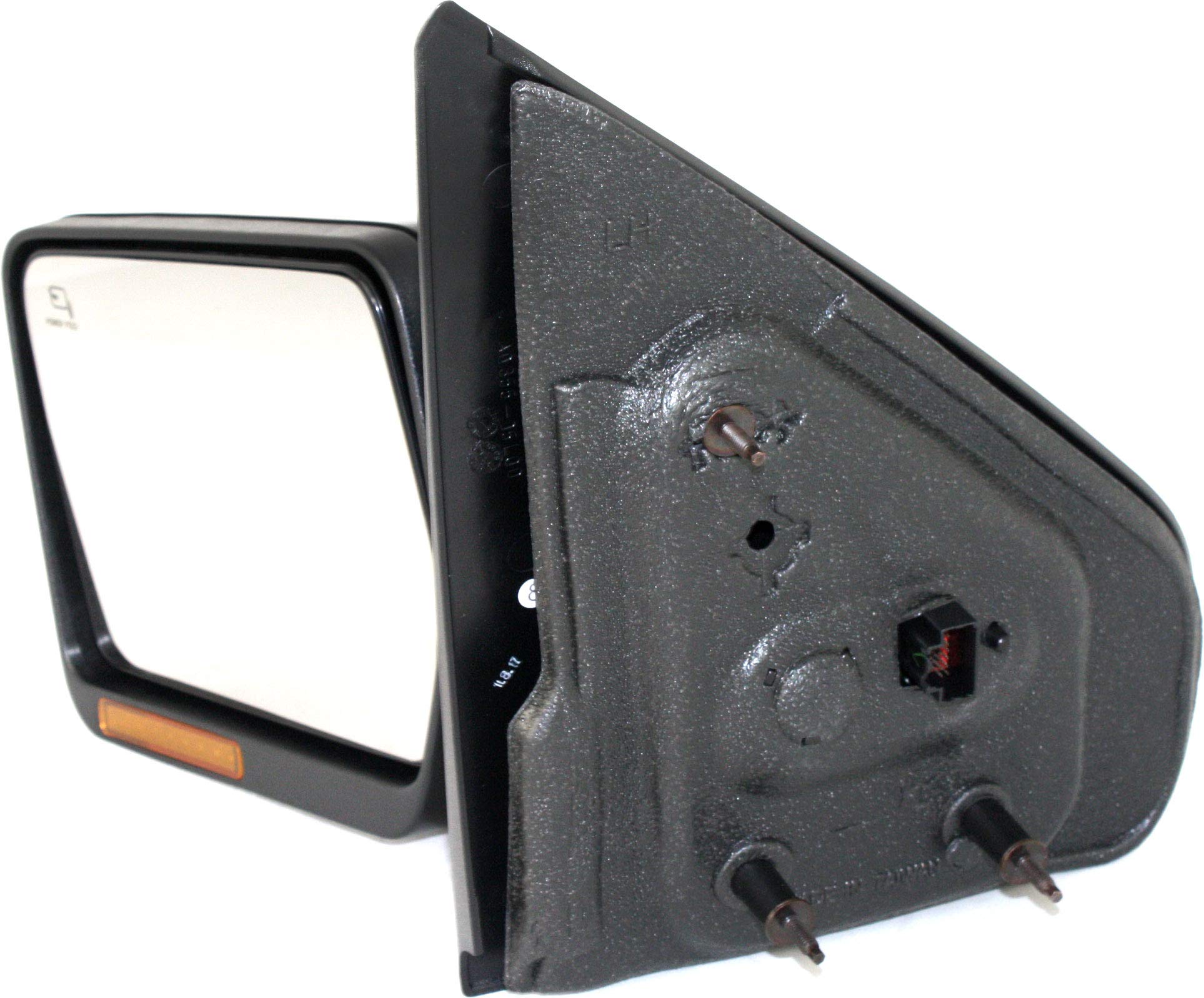 Kool Vue Left Power Heated Door Mirror Compatible With Ford F-150 2007-2008 Power Fold With Signal Light, Memory & Puddle Lamp Paintable