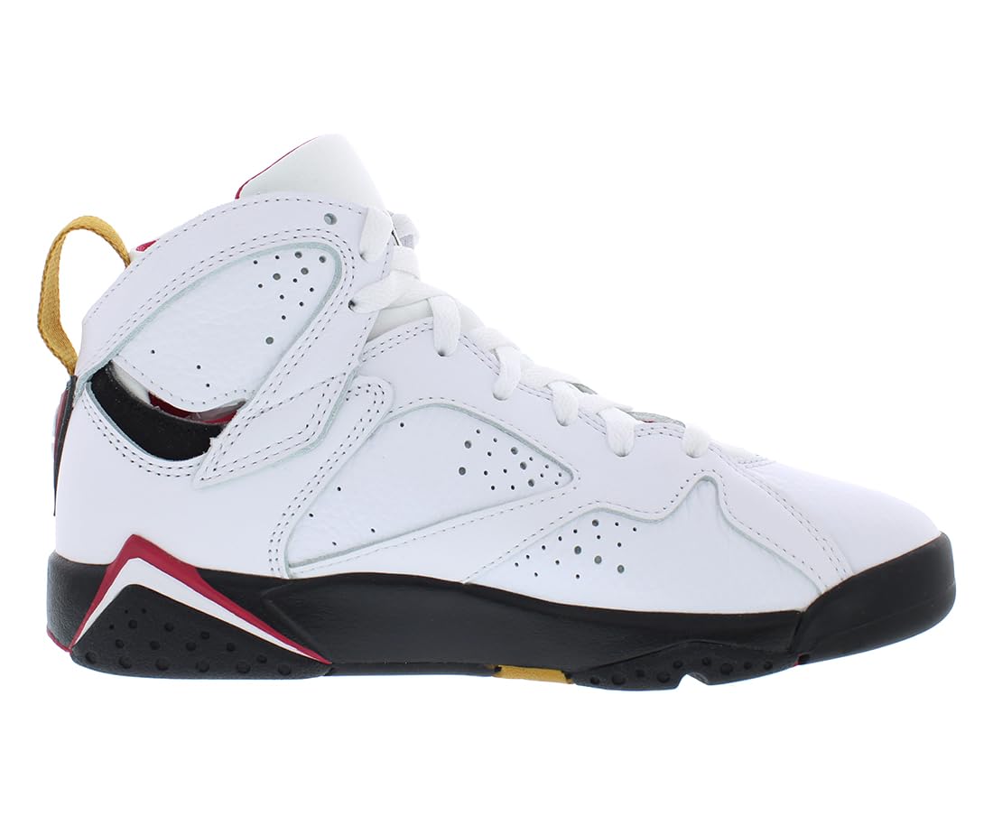 Jordan Air 7 Retro BG (Big Kid) White/Black/Cardinal Red/Chutney 5.5 Big Kid M